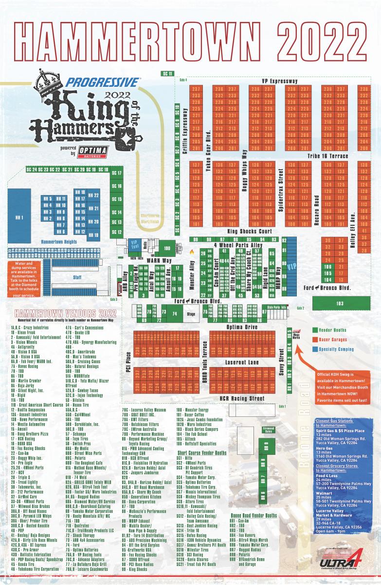 King of the Hammers - Hammer Town 2020 Map