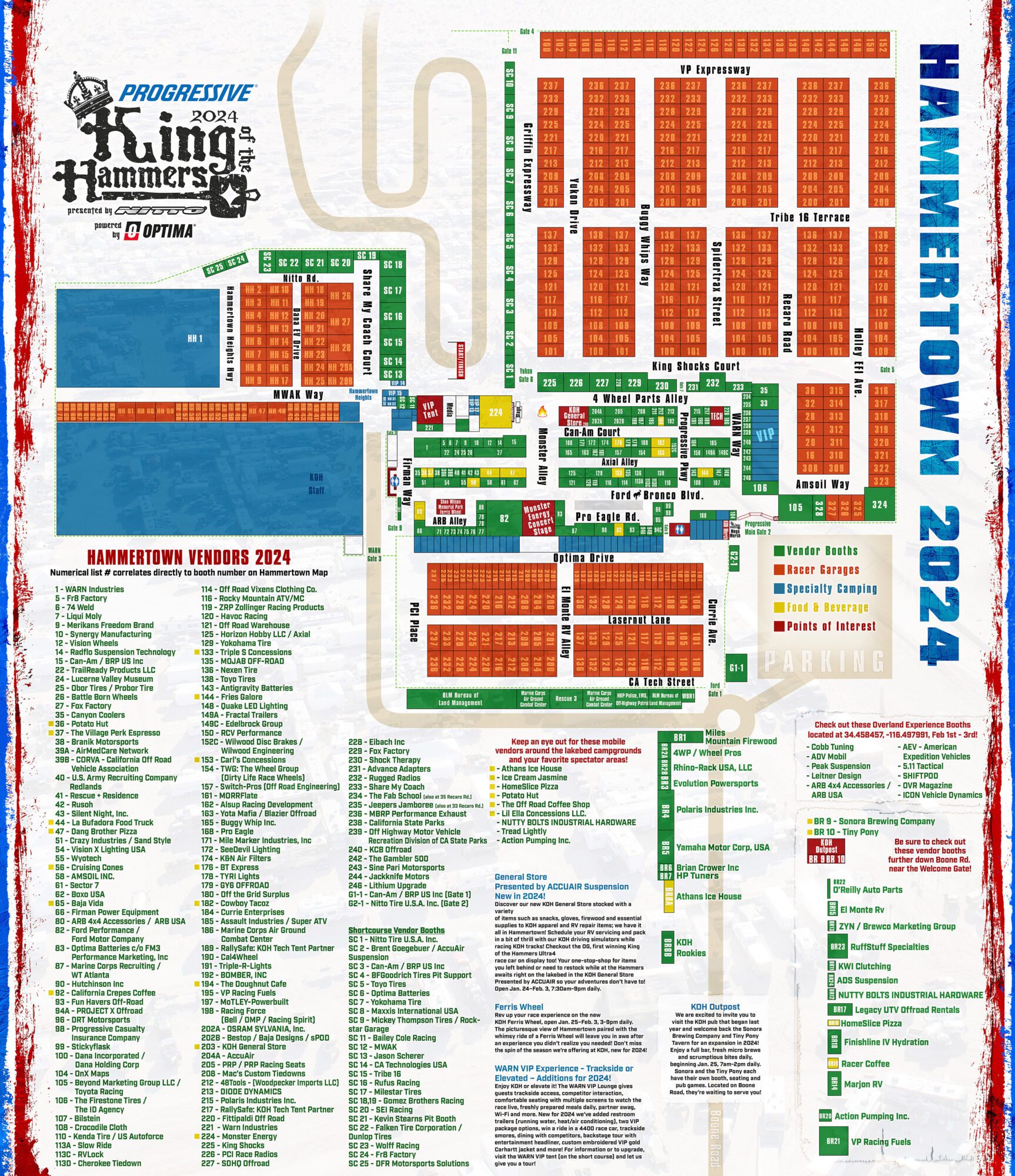 King of the Hammers - Hammer Town 2024 Map